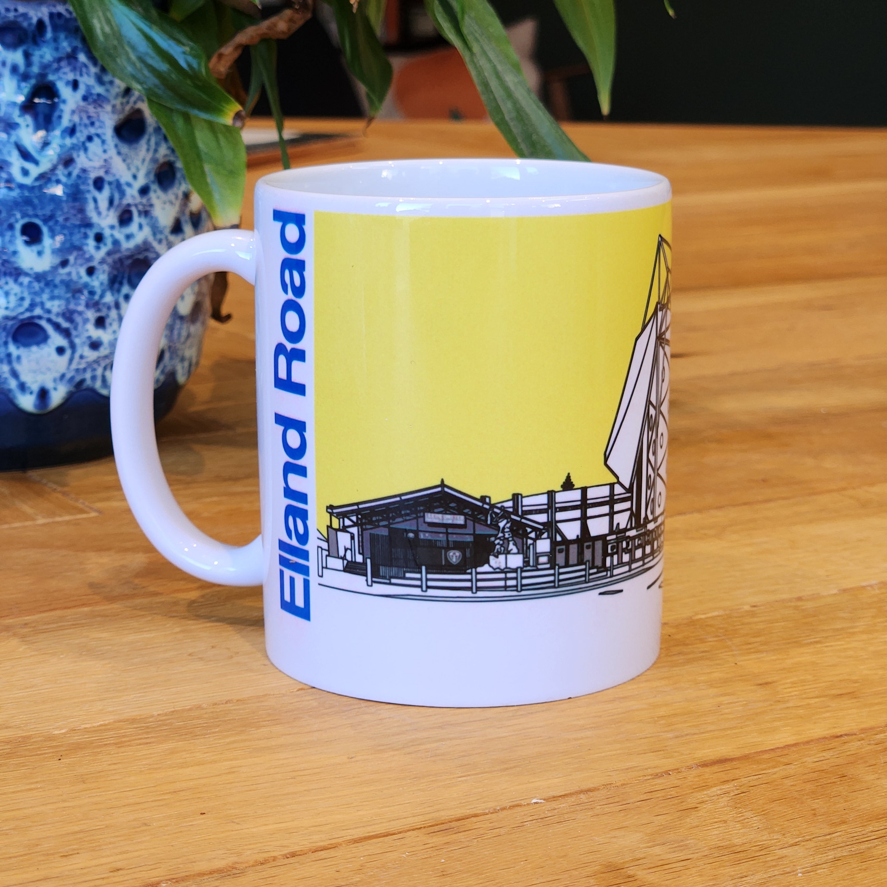 Leeds United Elland Road Illustrated Mug – OliverjohnsonArt