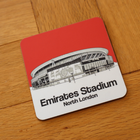 Arsenal FC coaster of Emirates Stadium – OliverjohnsonArt